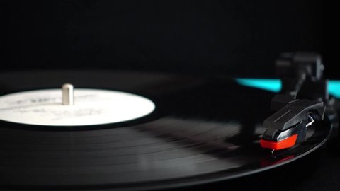 Vinyl Record Rotating Spinning Dj Music Stock Footage Video (100% ...