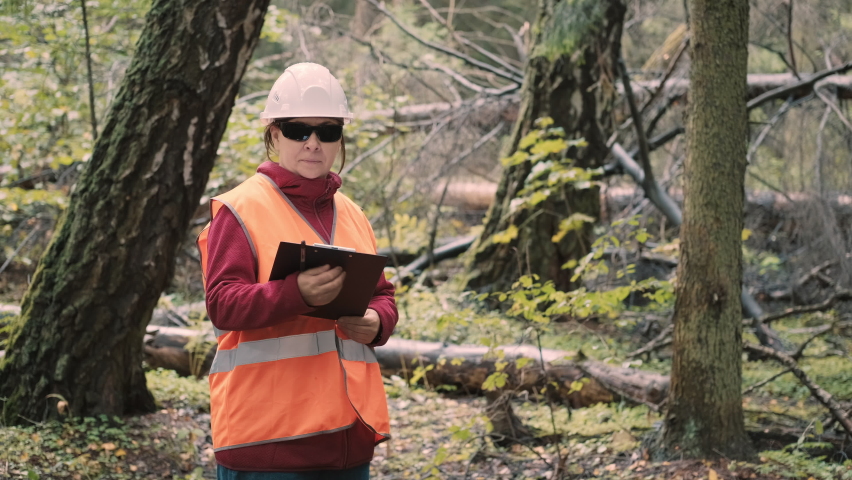 Forest ranger woman Stock Video Footage - 4K and HD Video Clips ...