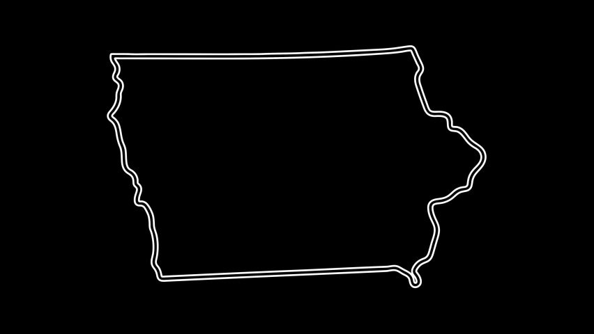 Iowa state outline Stock Video Footage - 4K and HD Video Clips ...