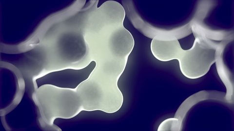 Floating Glowing Blobs Shiny Background 3d Stock Footage Video (100% Royalty-free) 1088423673 ...