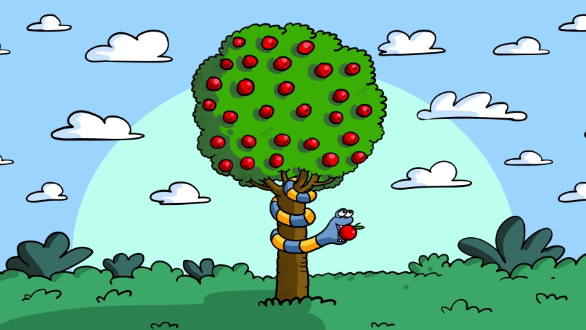 Adam and eve cartoon Stock Video Footage - 4K and HD Video Clips ...