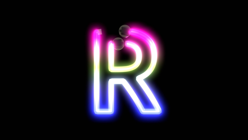 Neon pink letter r Stock Video Footage - 4K and HD Video Clips ...