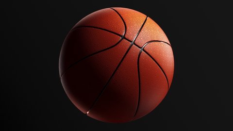 Basketball Ball Spinning Around Itself Against Stock Footage Video (100 ...