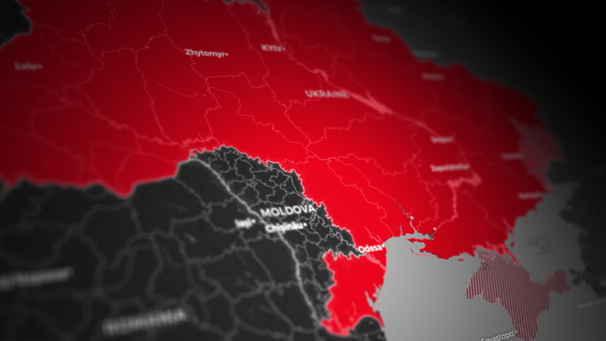 animation ukraine war map animated russia Stock Footage Video (100% ...