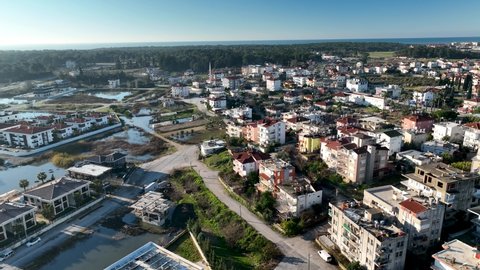 City Built On Water Aerial View Stock Footage Video (100% Royalty-free ...