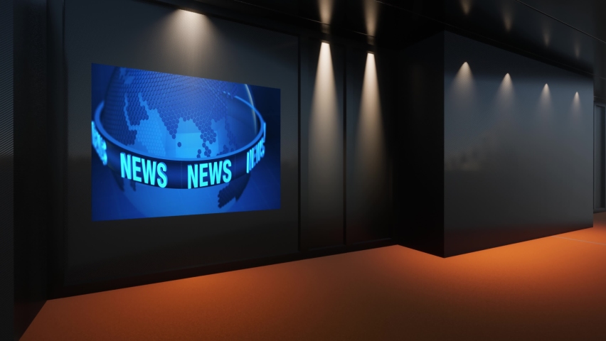 studio visual effect news set illustration Stock Footage Video (100% ...