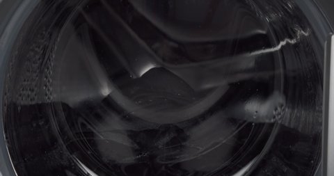 Washing Machine Motion Rotating Slowly Wet Stock Footage Video (100% ...