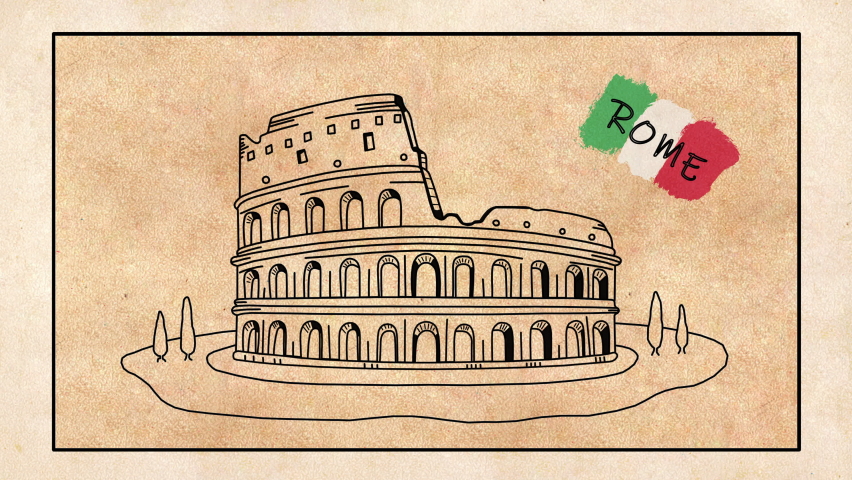 Monuments line art Stock Video Footage - 4K and HD Video Clips ...