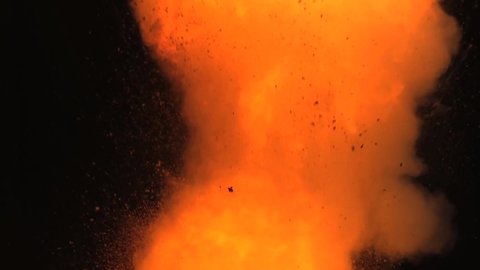 Rising Fire Flame Explosion Covers Screen Stock Footage Video (100% ...