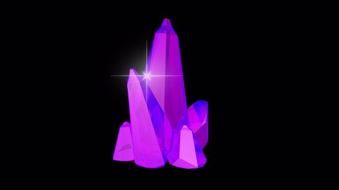 3d Animated Crystals 360 Degrees Rotation Stock Footage Video (100% ...
