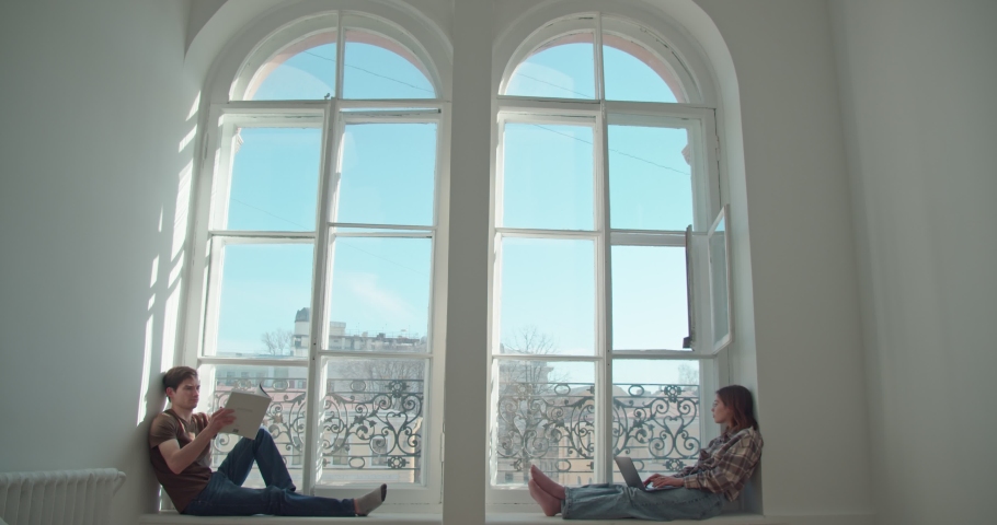 two people married couple friends isolated Stock Footage Video (100% ...