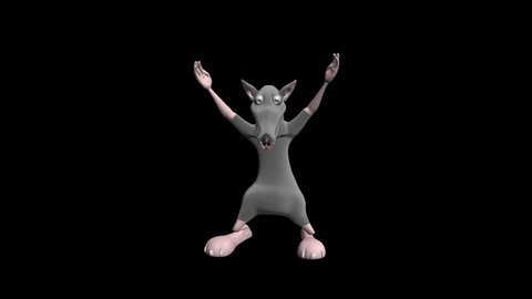 Dancing Mouse Rat Dancing 3d Realistic Stock Footage Video (100% ...