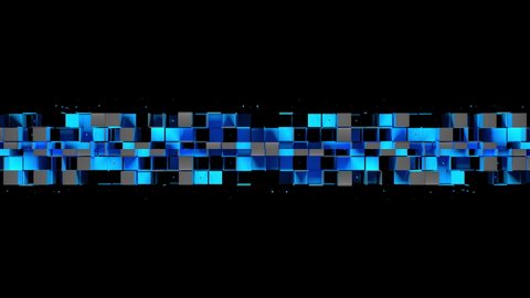 Blue Square Cells Form Vertical Abstract Stock Footage Video (100% ...