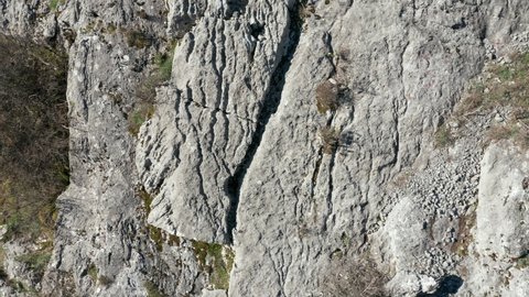 Erosion Bare Wrinkled Rock Texture Rough Stock Footage Video (100% ...