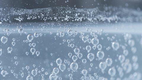 Abstract Closeup Carbon Dioxide Bubbles Floating Stock Footage Video ...