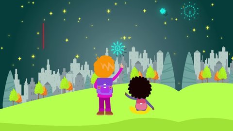 2d animation fireworks Stock Video Footage - 4K and HD Video Clips ...