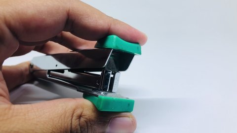 Staple Gesture Hands On White Background Stock Footage Video (100% ...