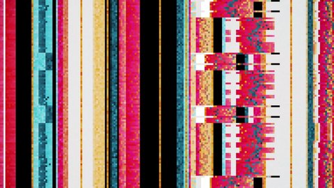 Abstract Pixelate Animation Glitch Pixel Sorting Stock Footage Video ...