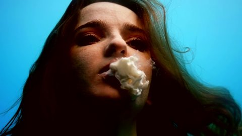 Pretty Water Nymph Blue Water Sea Stock Footage Video (100% Royalty ...