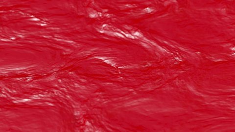 Flowing Red Liquid Wave Loop Stock Footage Video (100% Royalty-free ...
