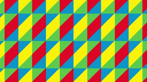 Animated Tiles Primary Colors Geometric Pattern Stock Footage Video ...