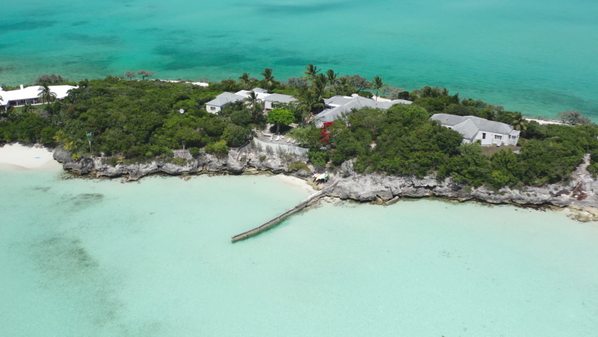 drone reveal exuma waters bahamas 4k Stock Footage Video (100% Royalty ...