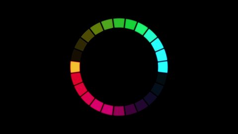 Animation Color Palette Icon That Arranged Stock Footage Video (100% ...