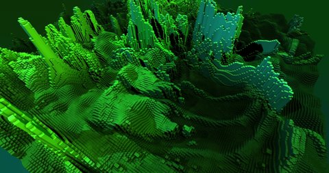 3d Abstract Landscape Animation Textured Surface Stock Footage Video ...