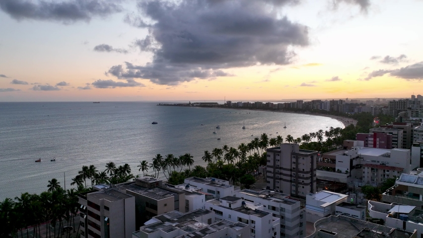 maceio alagoas brazil sunset sky town Stock Footage Video (100% Royalty ...