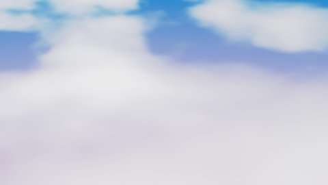 Blue Sky Clouds 3d Animation Background Stock Footage Video (100% ...