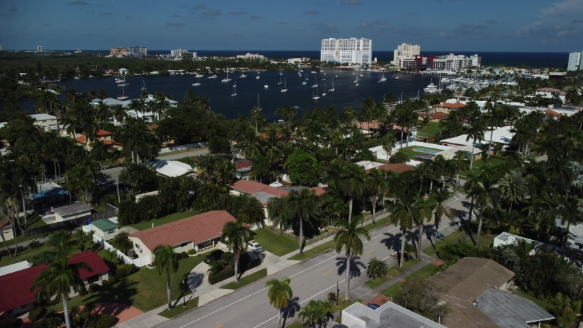 aerial view south florida luxury homes Stock Footage Video (100% ...