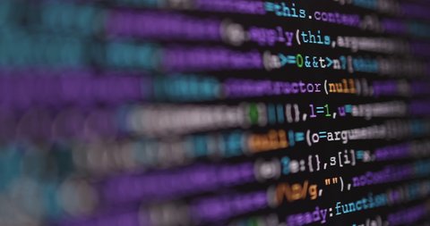 4k Close Shot Programming Tag Coding Stock Footage Video (100% Royalty ...