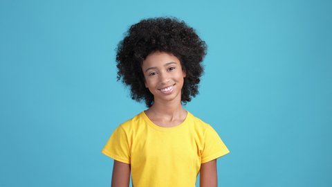 Cute Kid Girl Beaming Smiling Camera Stock Footage Video (100% Royalty ...