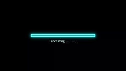 Loading Bar Downloading Barloading Screen Pixelated Stock Footage Video ...