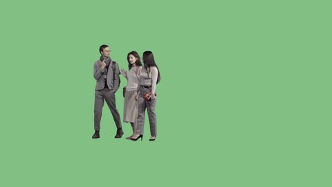 People talking transparent background Stock Video Footage - 4K and HD ...