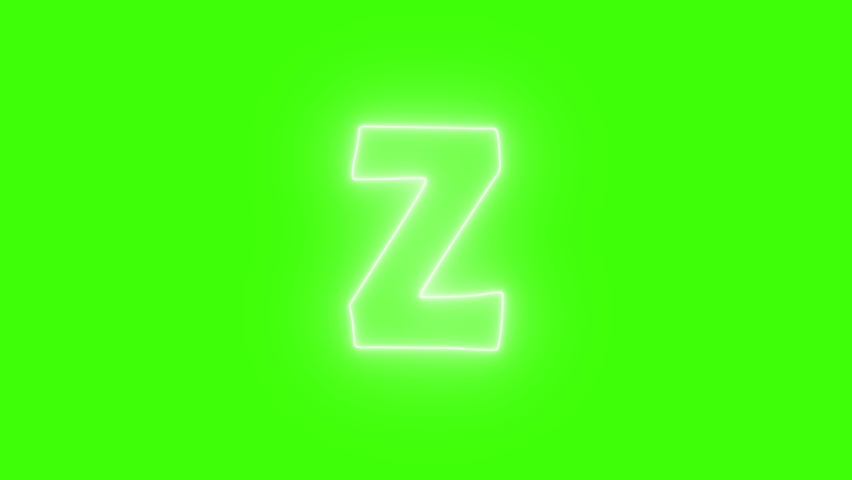 Neon green letter z Stock Video Footage - 4K and HD Video Clips ...