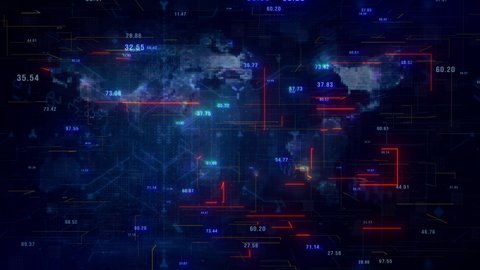 Abstract Technology Data Background 4k Stock Footage Video (100% ...