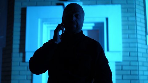 Portrait Policeman Talking On Phone Police Stock Footage Video (100% ...