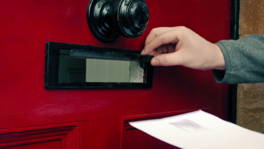 5 Flyers letterbox Stock Video Footage - 4K and HD Video Clips ...