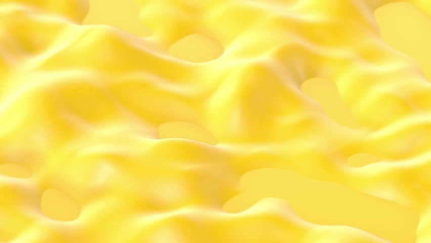 abstract cheese color thick liquid wave Stock Footage Video (100% ...