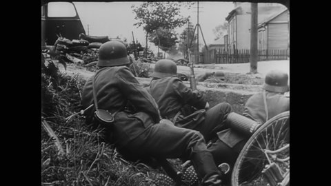 Circa 1941 German Army Engineers Repair Stock Footage Video (100% ...