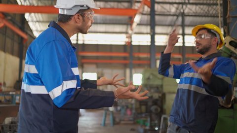 Angry Engineer Boss Scolding Young Engineers Stock Footage Video (100% ...