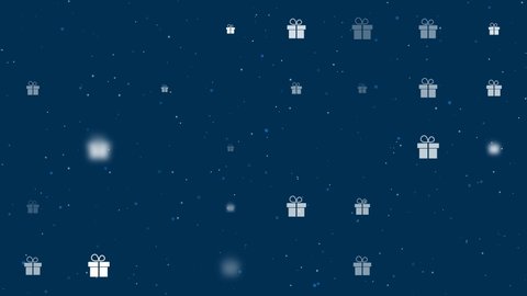 Template Animation Evenly Spaced Gift Symbols Stock Footage Video (100% ...