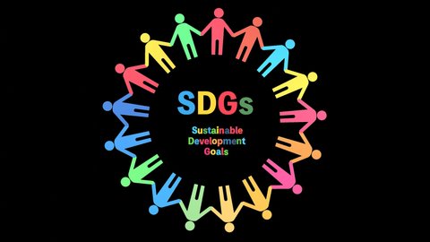 Sdgs Loop Animation Logo Using 17 Stock Footage Video (100% Royalty ...