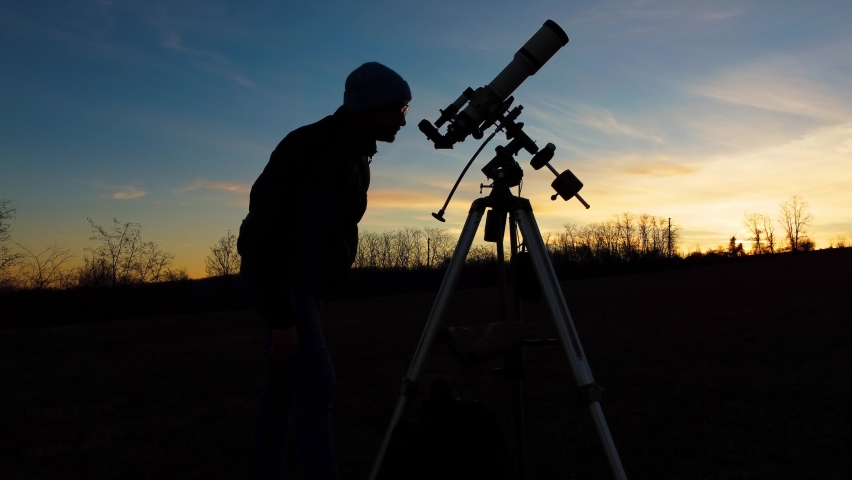 silhouette-of-a-man-under-the-stars-and-galaxy image - Free stock photo ...