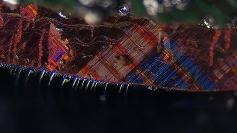 Cpu Layers 100x Times Magnification Internal Stock Footage Video (100% ...