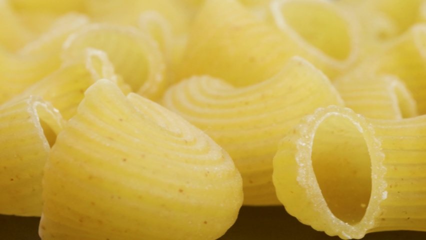 macaroni pipe rigate macro shot rotating Stock Footage Video (100% ...