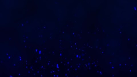 Animated Dark Blue Floating Particle Designed Stock Footage Video (100% ...