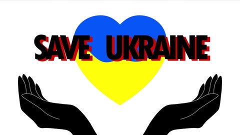 Heart Beats Ukrainian Flag Inside Female Stock Footage Video (100% ...