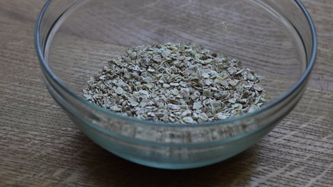 Pours Boiling Water Over Oatmeal Oatmeal Stock Footage Video (100% ...